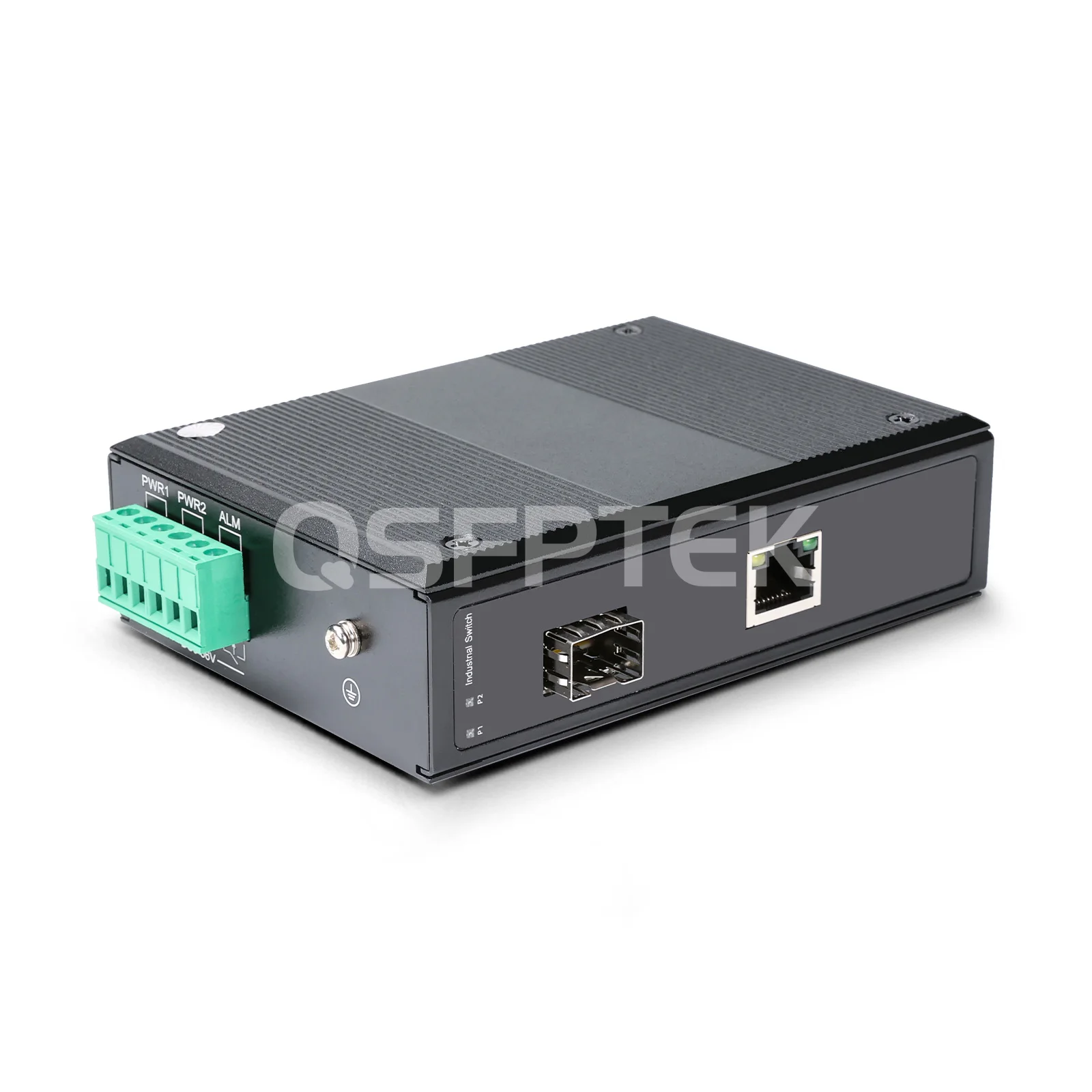 Industrial 10/100/1000Base-Tx RJ45 to 1000Base-X SFP Slot Gigabit Ethernet PoE+ Media Converter ...